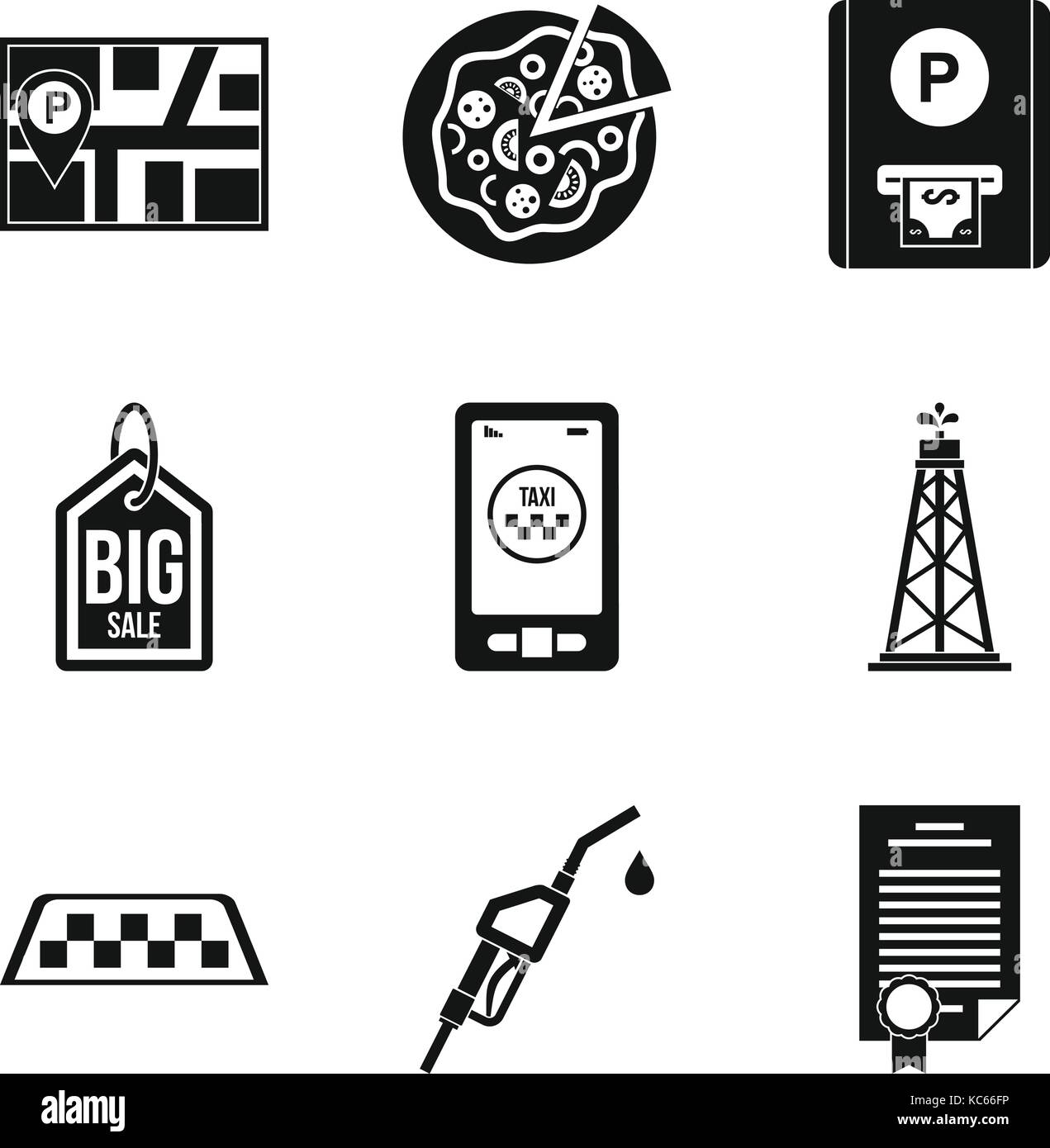 Benefit icons set, simple style Stock Vector Image & Art - Alamy