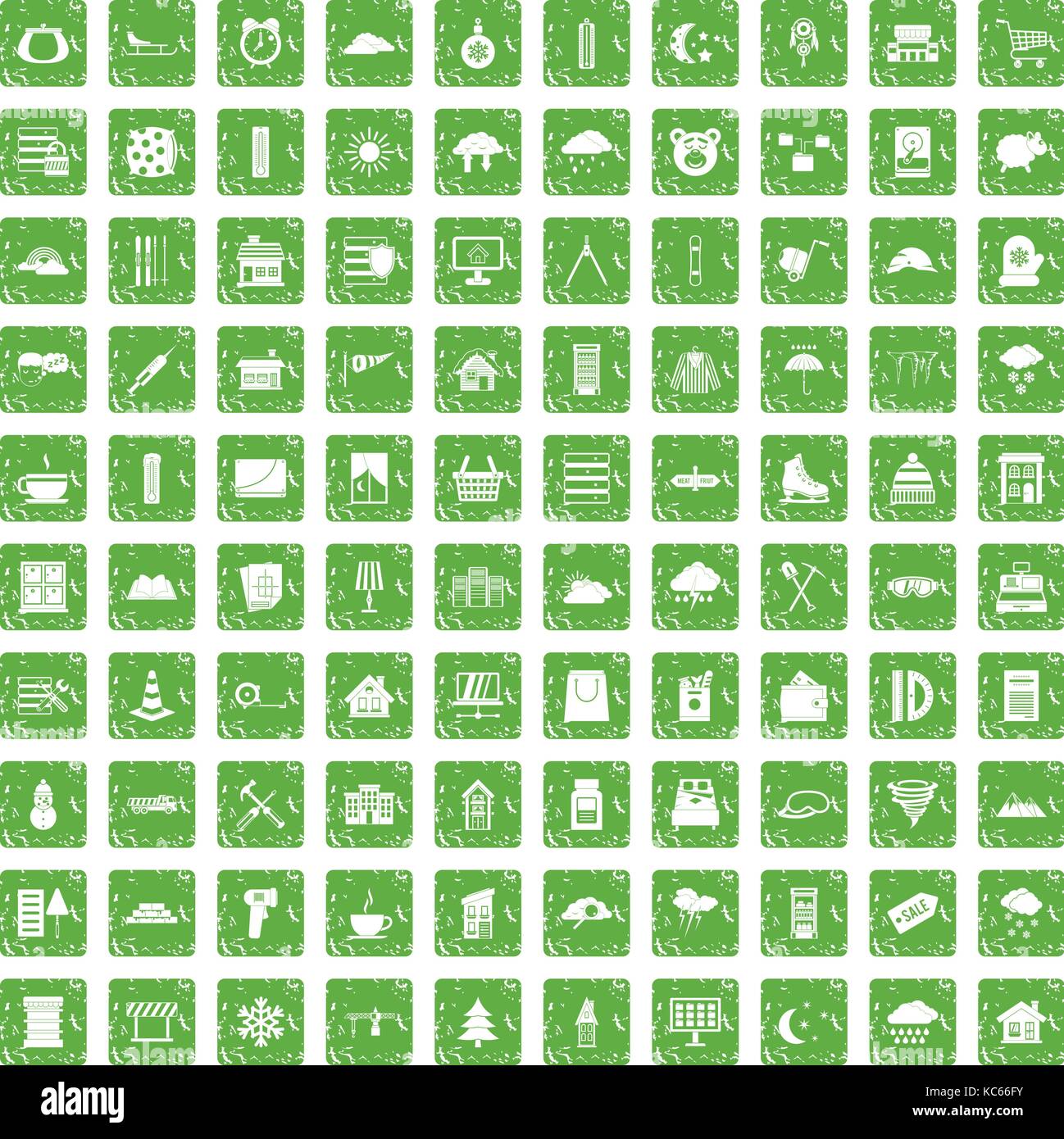 100 windows icons set grunge green Stock Vector Image & Art - Alamy