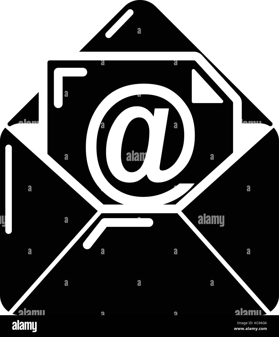 Email icon, simple black style Stock Vector Image & Art - Alamy