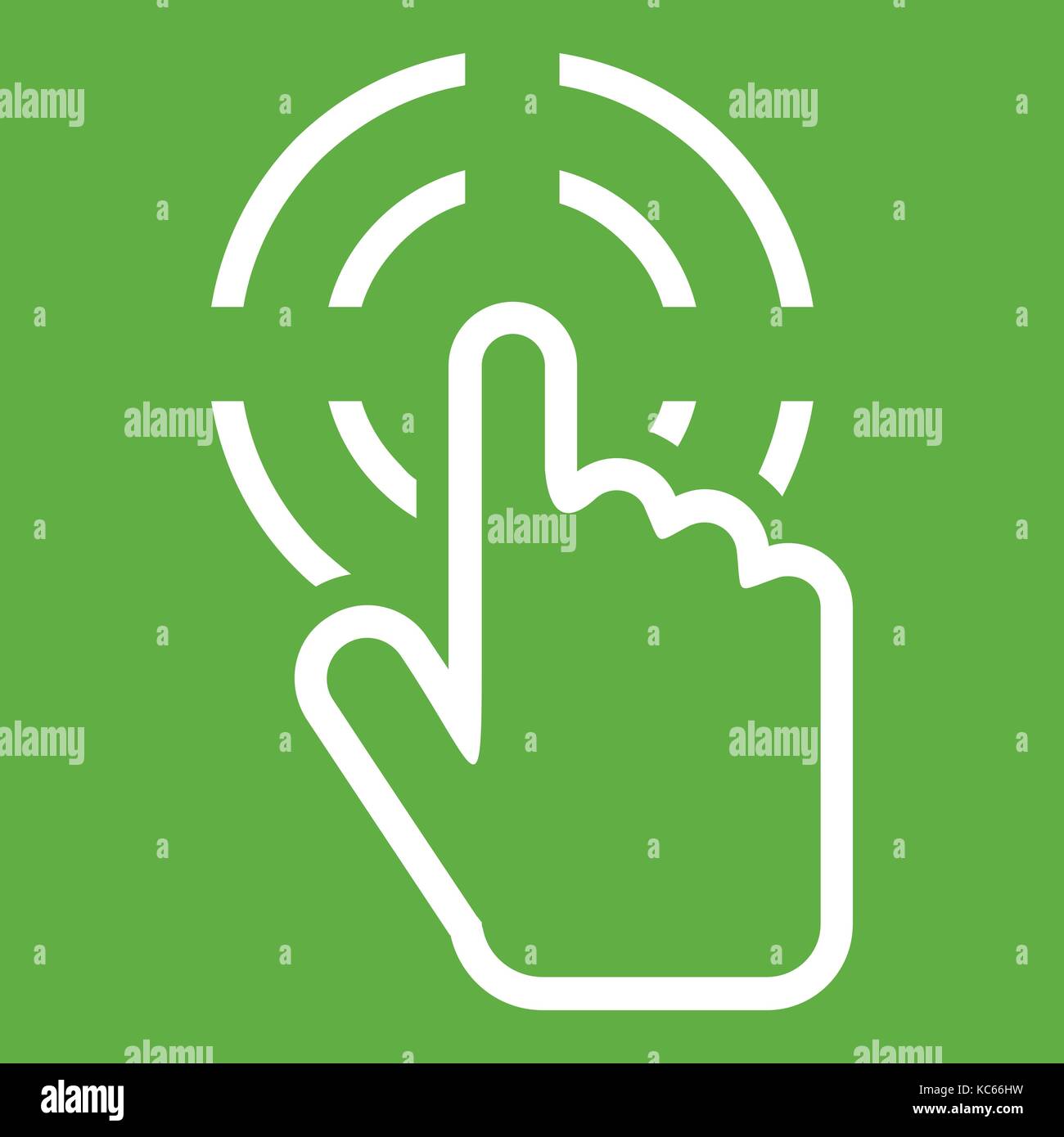 Click icon green Stock Vector Image & Art - Alamy