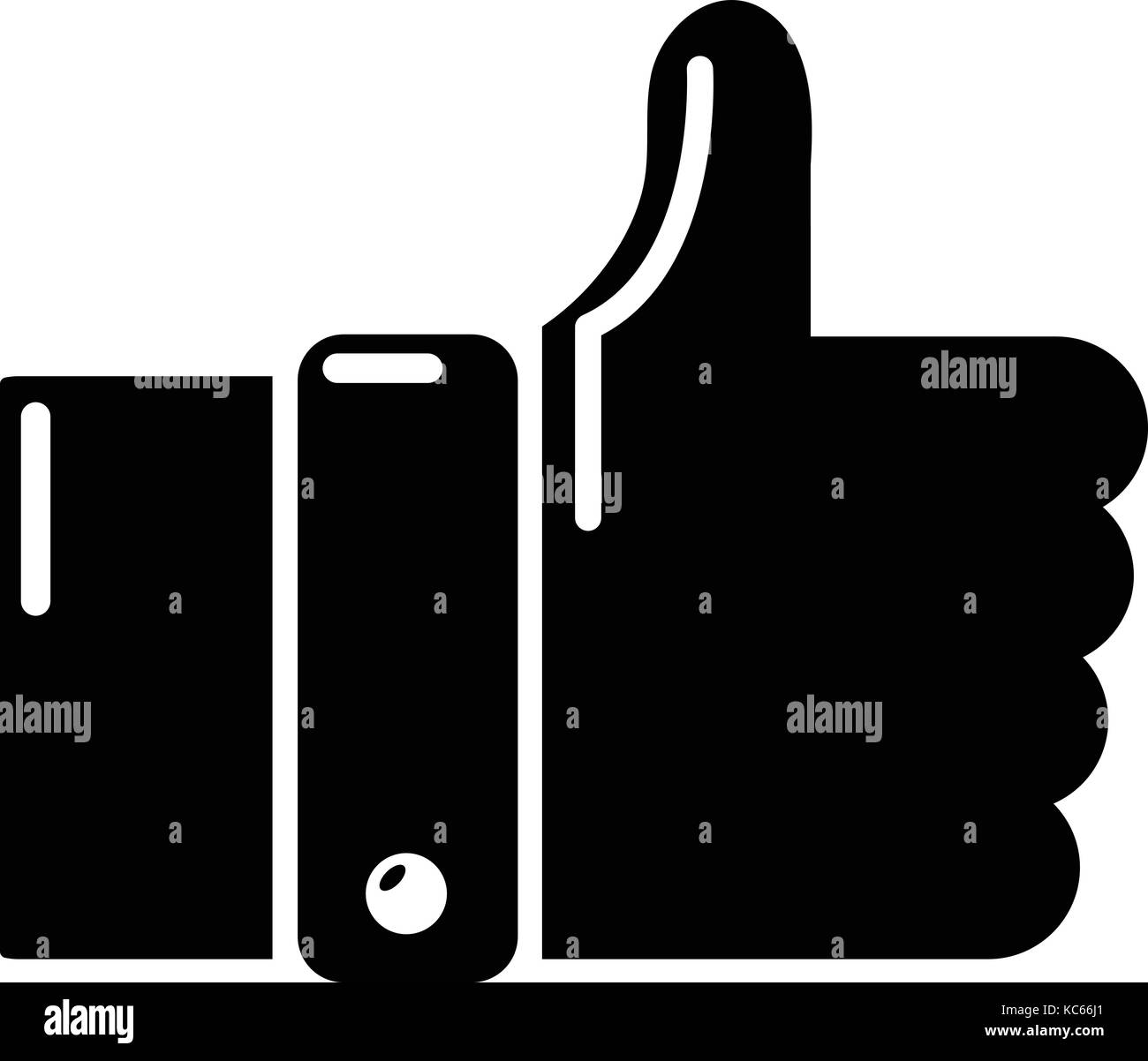 Modern like icon, simple black style Stock Vector Image & Art - Alamy