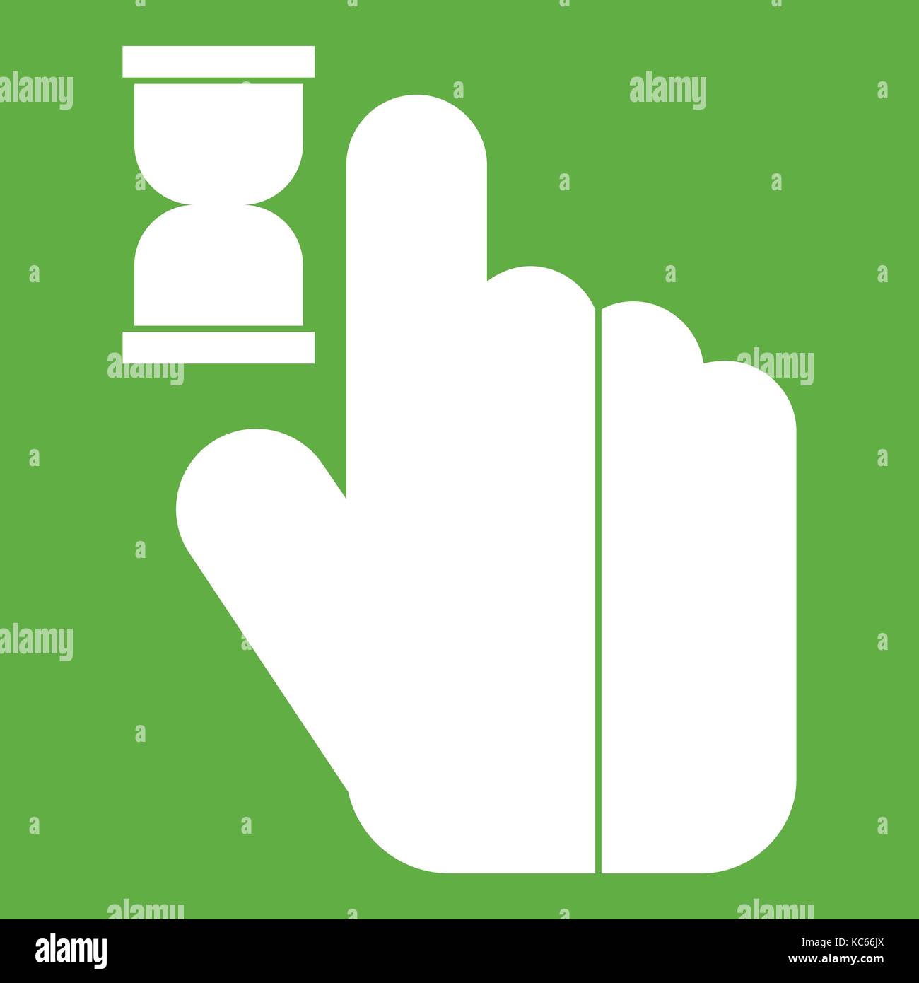 Click icon green Stock Vector Image & Art - Alamy