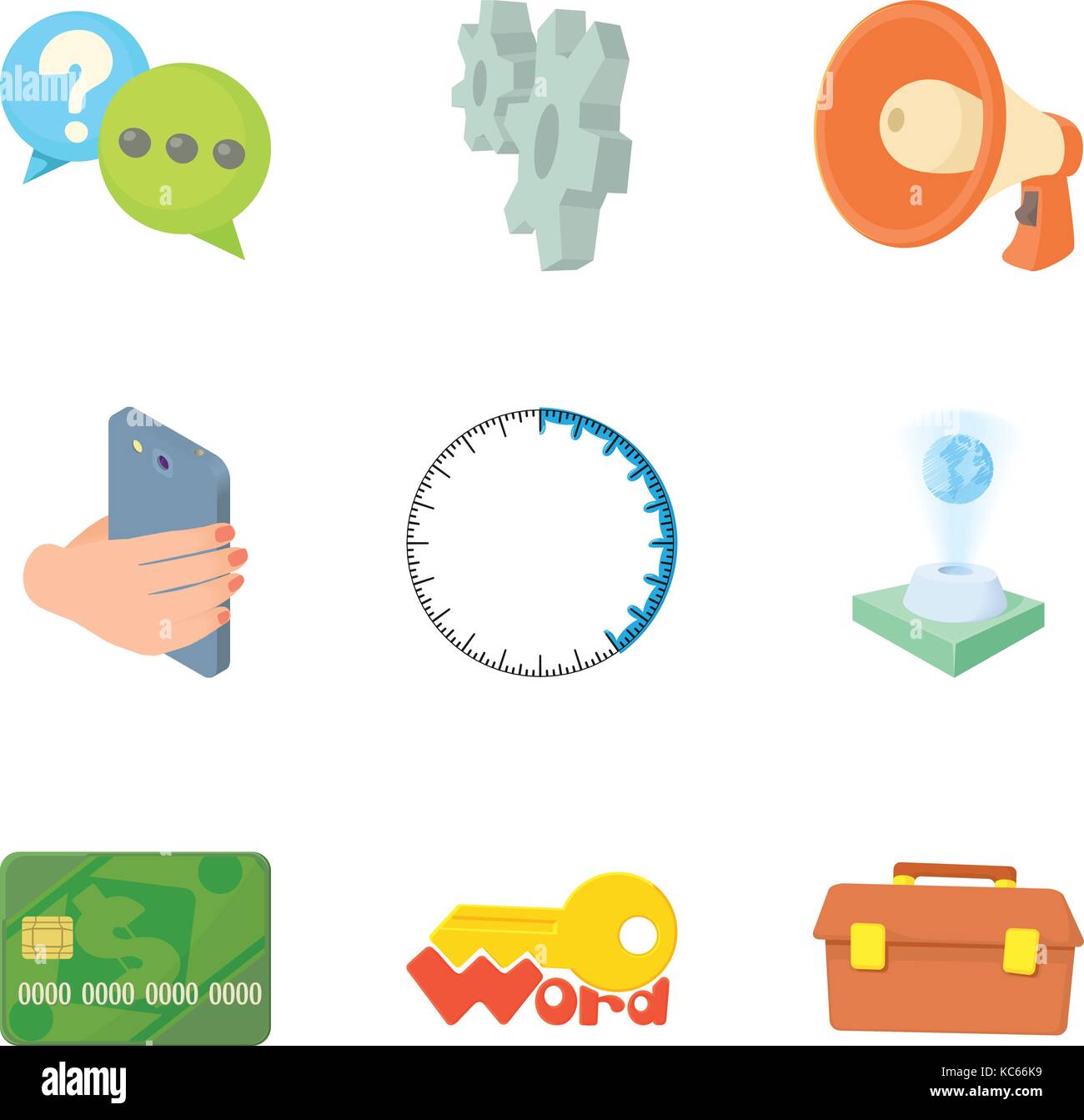 Repair of network icons set, cartoon style Stock Vector Image & Art - Alamy