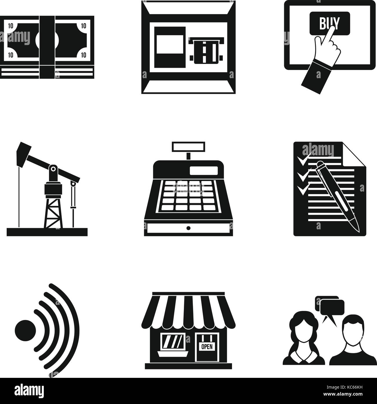 Own business icons set, simple style Stock Vector Image & Art - Alamy