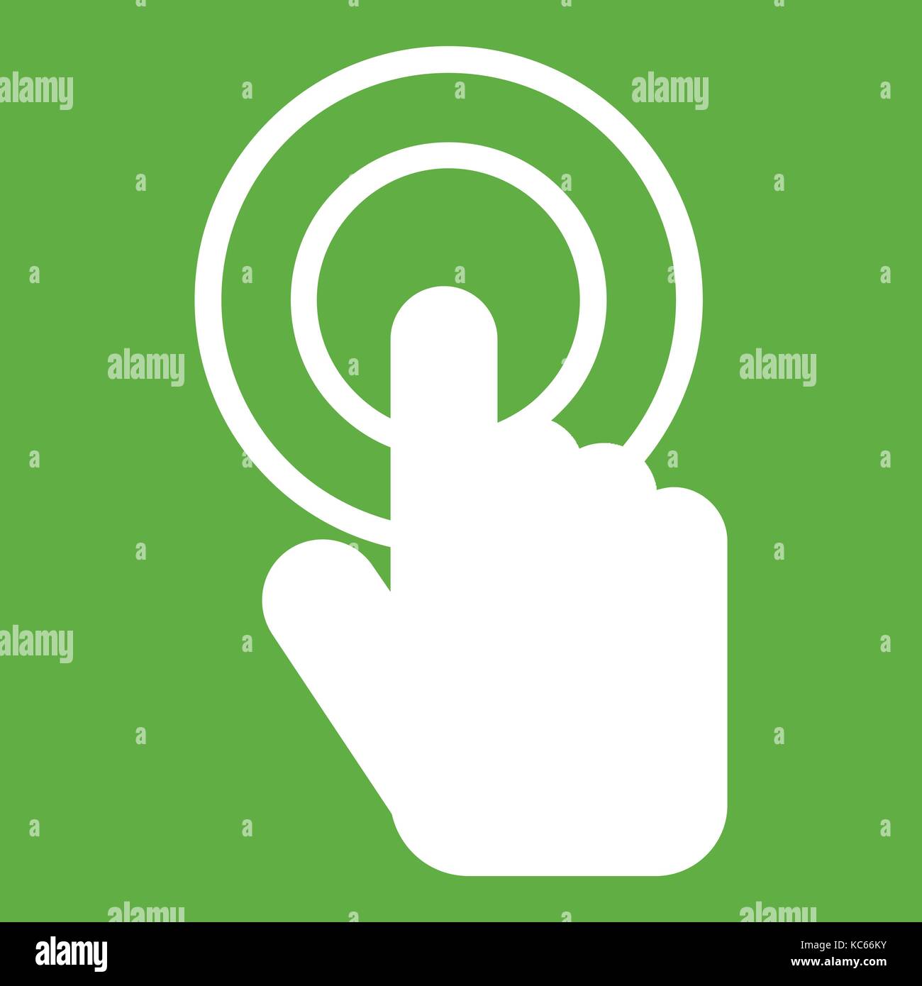 Click icon green Stock Vector Image & Art - Alamy