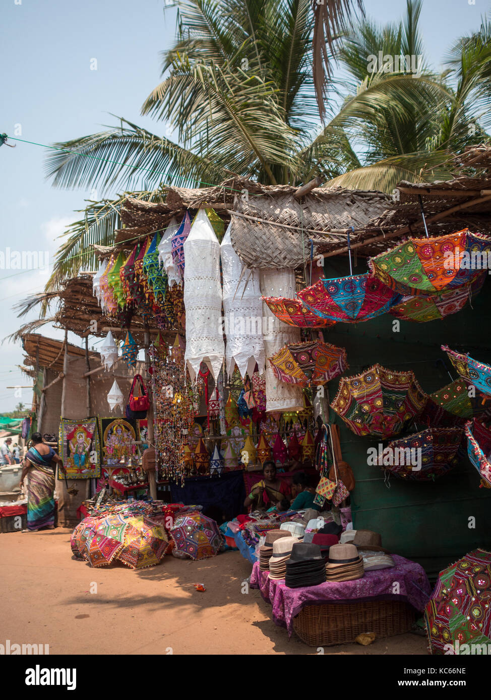 Anjuna flea makes, Goa Stock Photo - Alamy