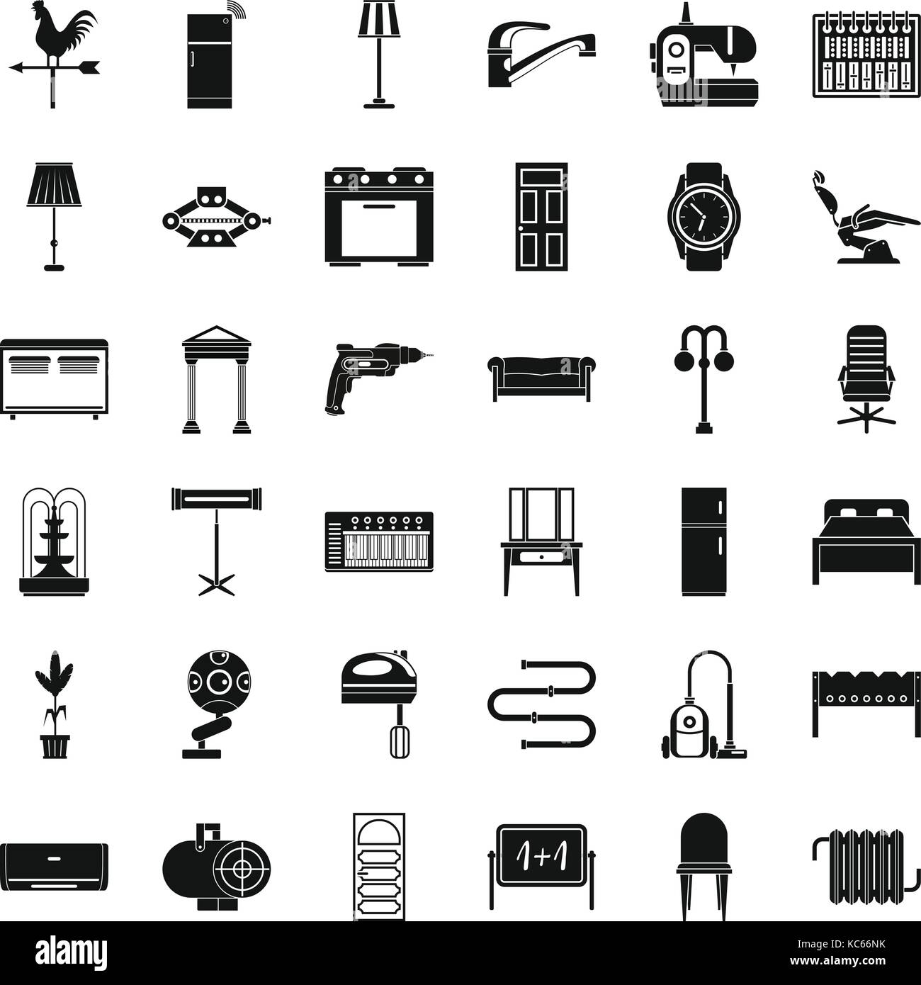 Refrigerator icons set, simple style Stock Vector Image & Art - Alamy