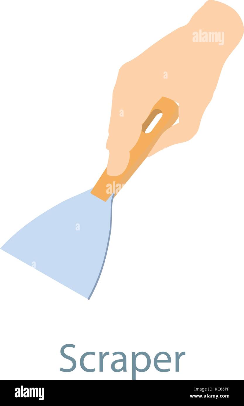 Scraper tool icon, isometric 3d style Stock Vector Image & Art - Alamy