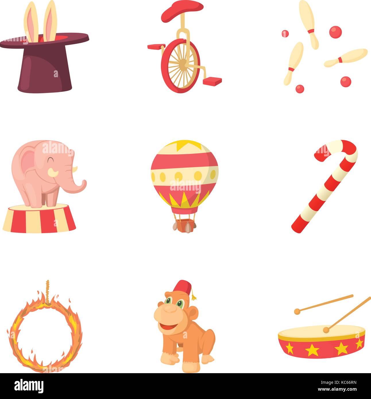 Day off icons set, cartoon style Stock Vector Image & Art - Alamy