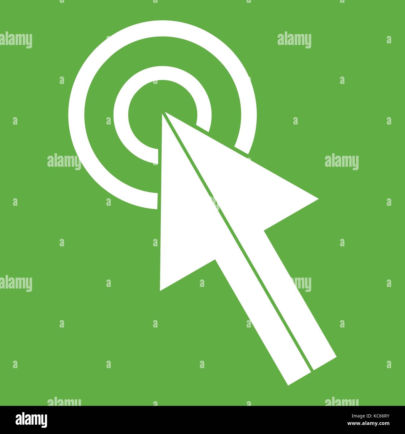 Click icon green Stock Vector Image & Art - Alamy