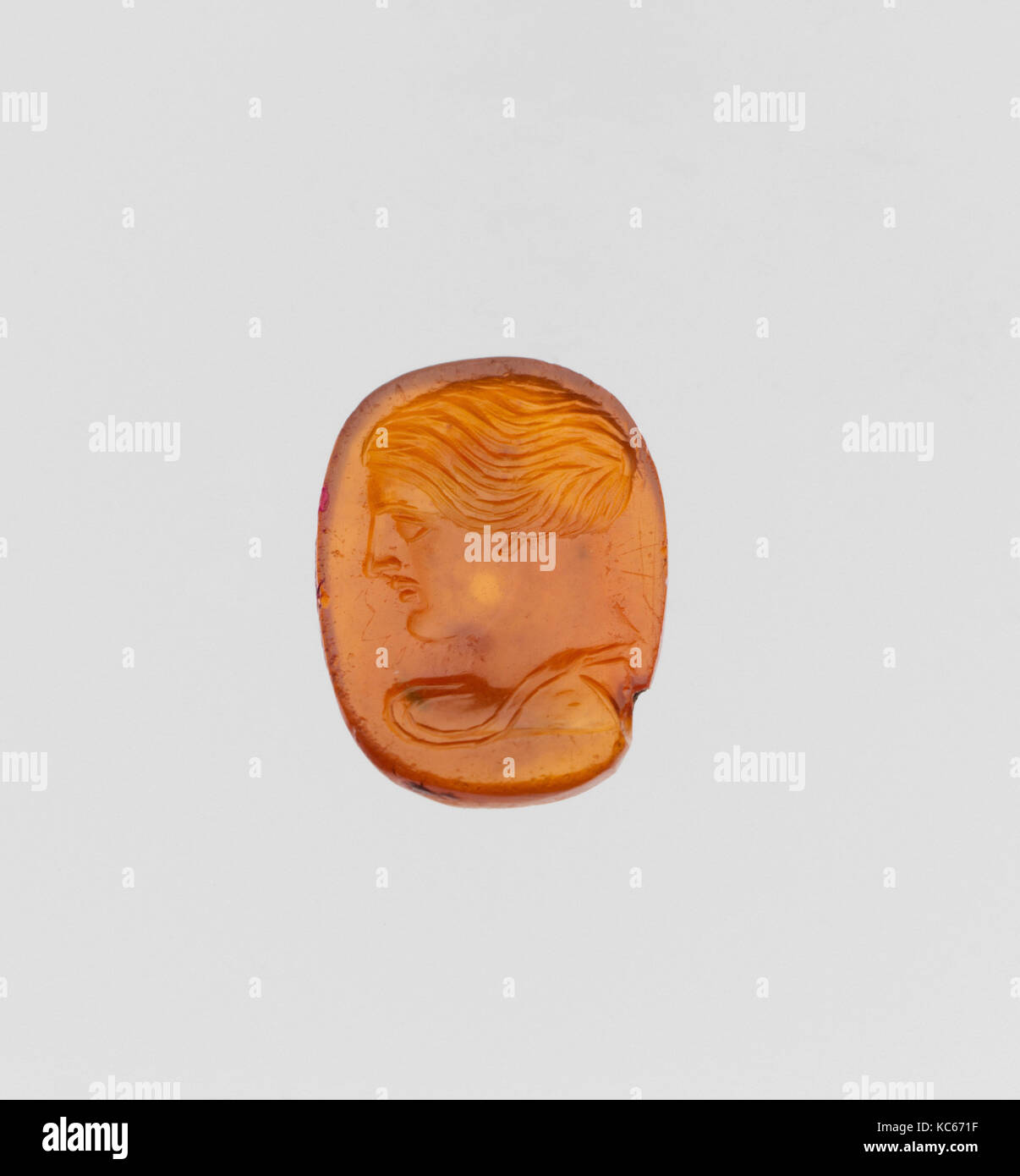 Sard ring stone, Imperial, ca. 2nd century A.D., Roman, Sard, L. 1.7 cm ...