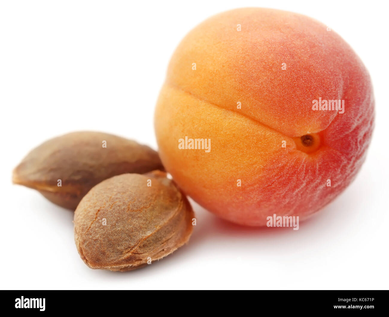 Fresh apricots over white background Stock Photo - Alamy
