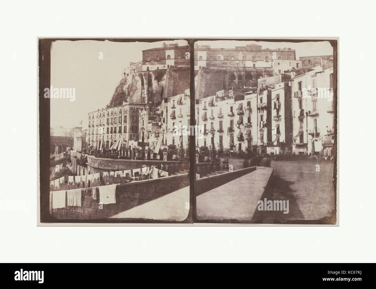 Santa Lucia, Naples, Calvert Richard Jones, 1845–46 Stock Photo - Alamy