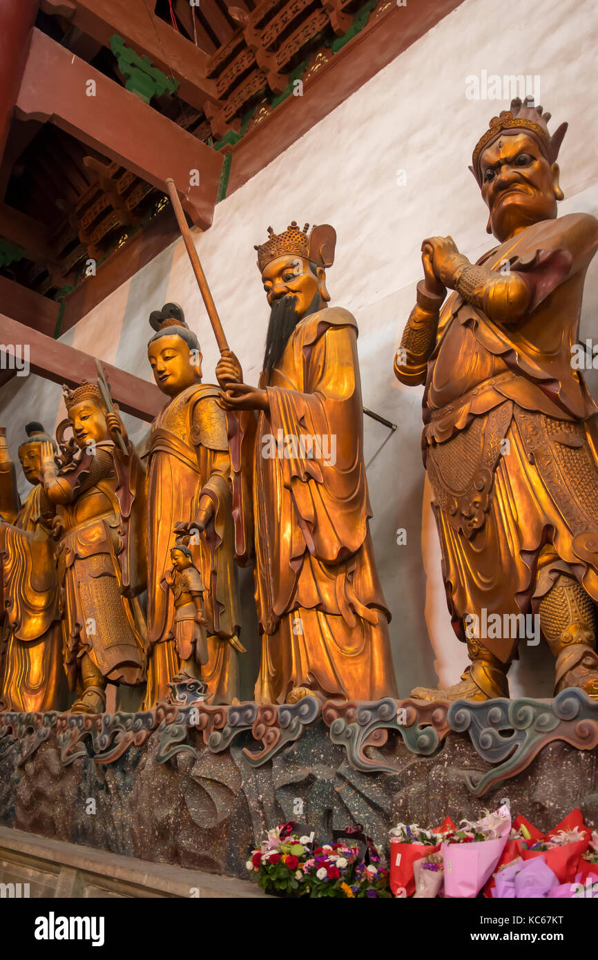 Inside Second Hall of Lingyin Temple, Hangzhou, China Stock Photo - Alamy