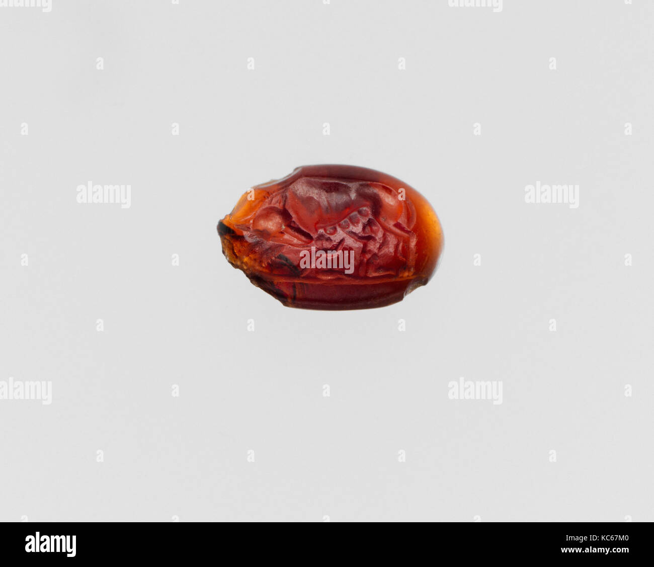 Garnet intaglio: Romulus, Remus, and the She-Wolf, 2nd century B.C.–3rd ...