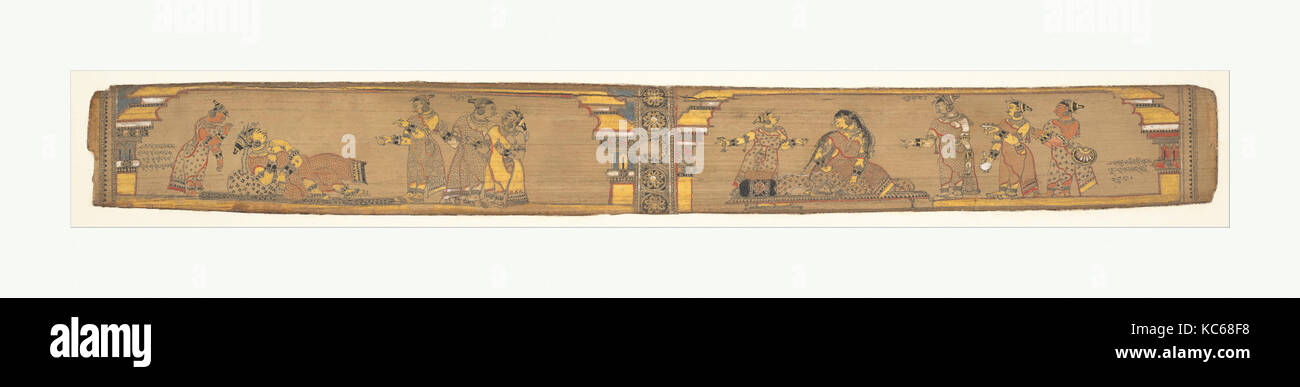 Page from a Dispersed Romance of Chandrabhanu and Lavanyavati, 16th ...