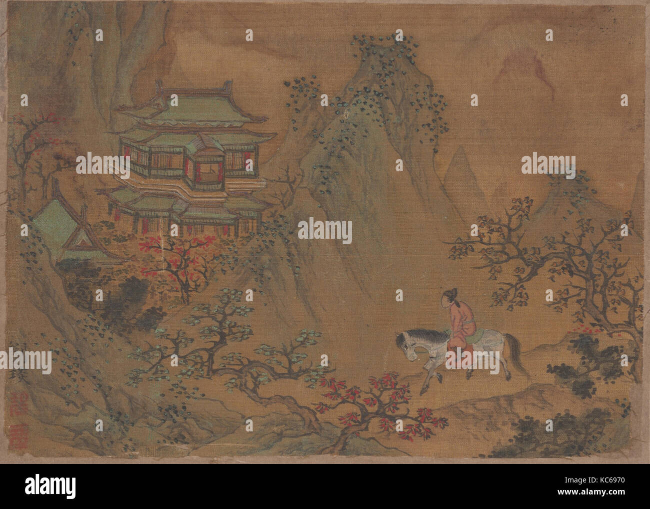 Landscape with Man on Horseback, Ming dynasty (?) (1368–1644), China ...