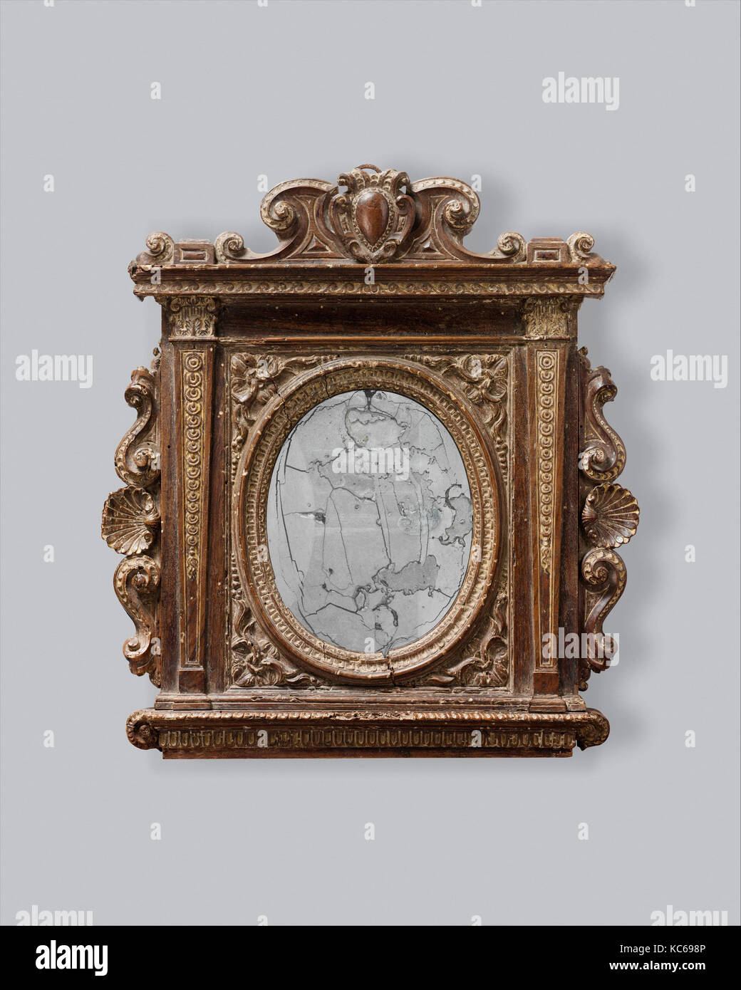 Tabernacle mirror frame, 1540–60, Italian, Florence(?), Walnut, Overall ...