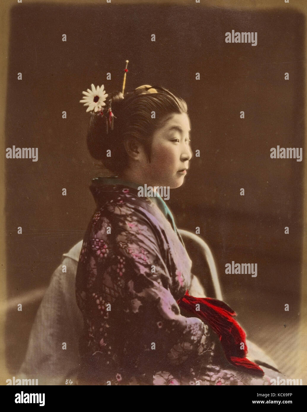 Tea House waitress, 1870s, Albumen silver print from glass negative, 25 ...