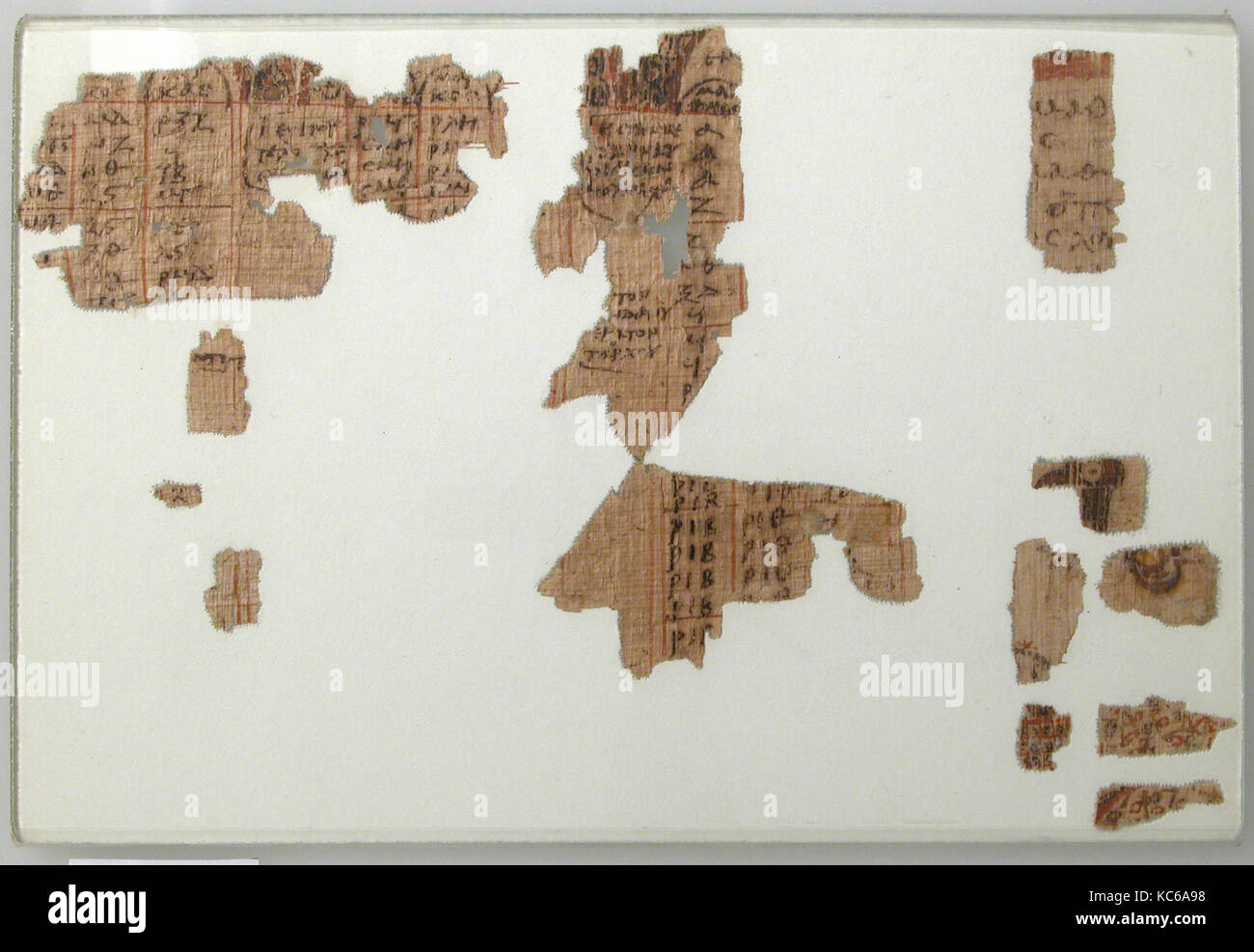 Papyrus Fragments of the Canon Tables, 4th–7th century Stock Photo - Alamy