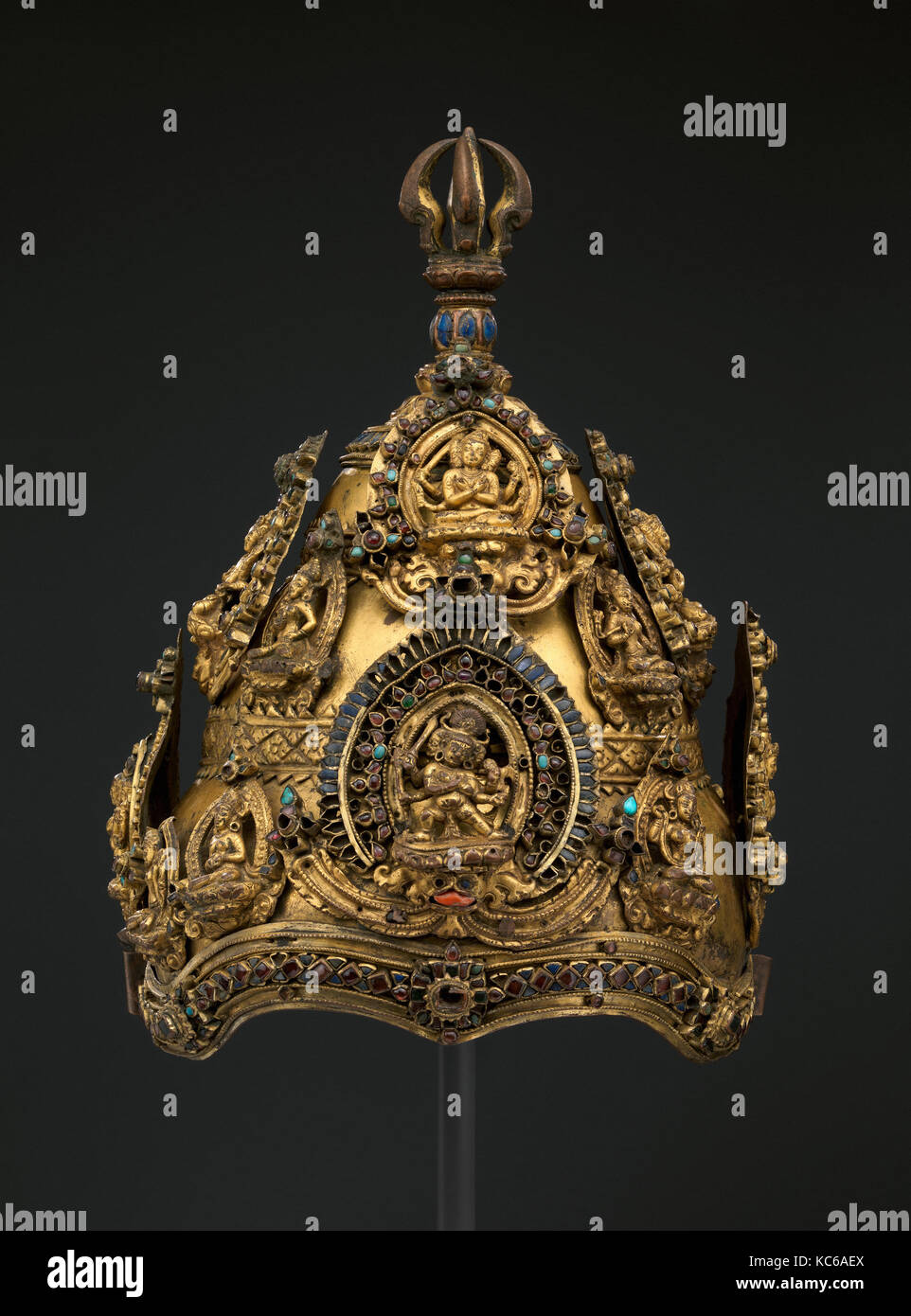 Vajracarya's Ritual Crown, Early Malla period, 13th century, Nepal ...
