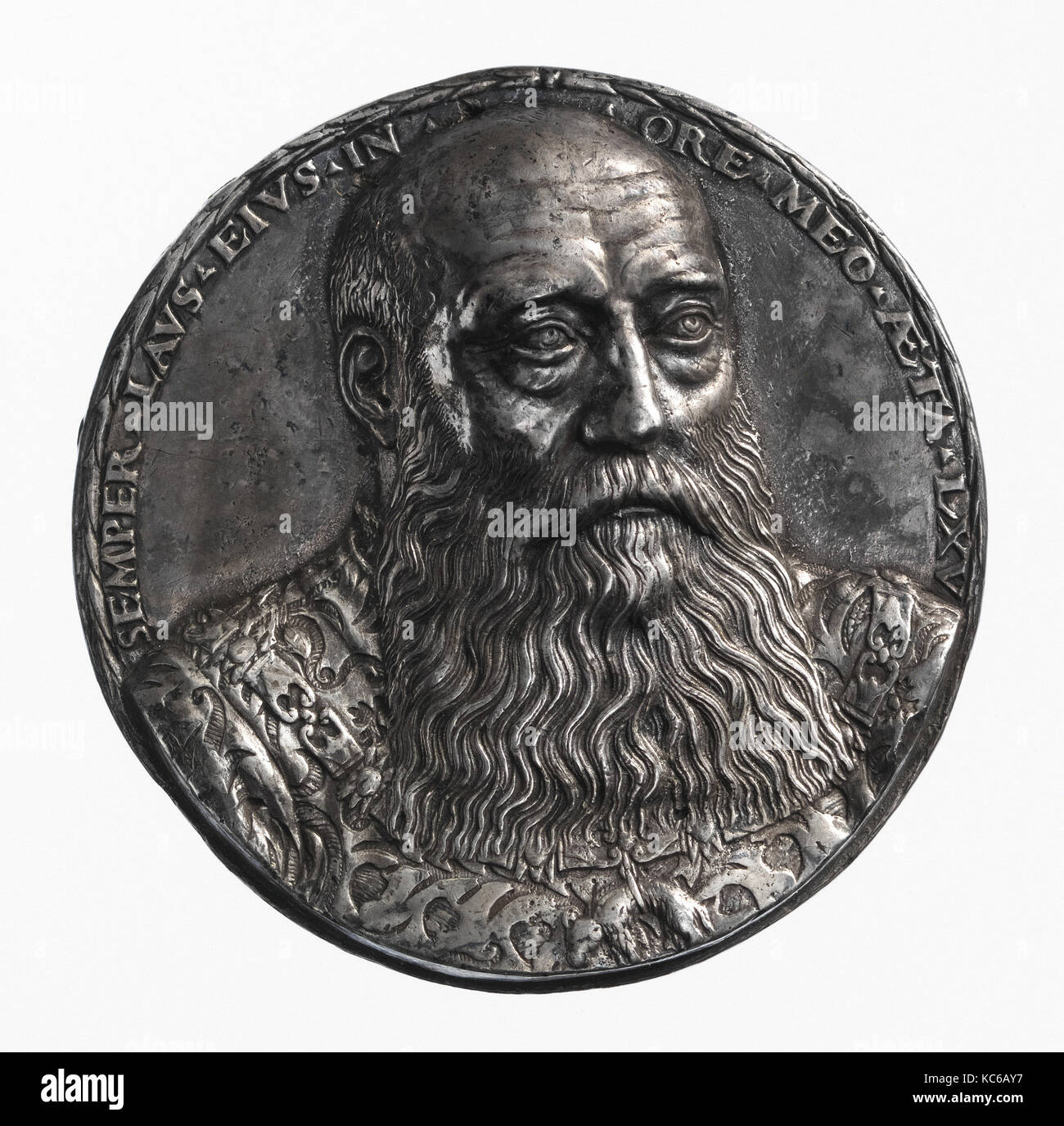 Portrait medal of George the Bearded (duke of Saxony) (obverse); coat ...