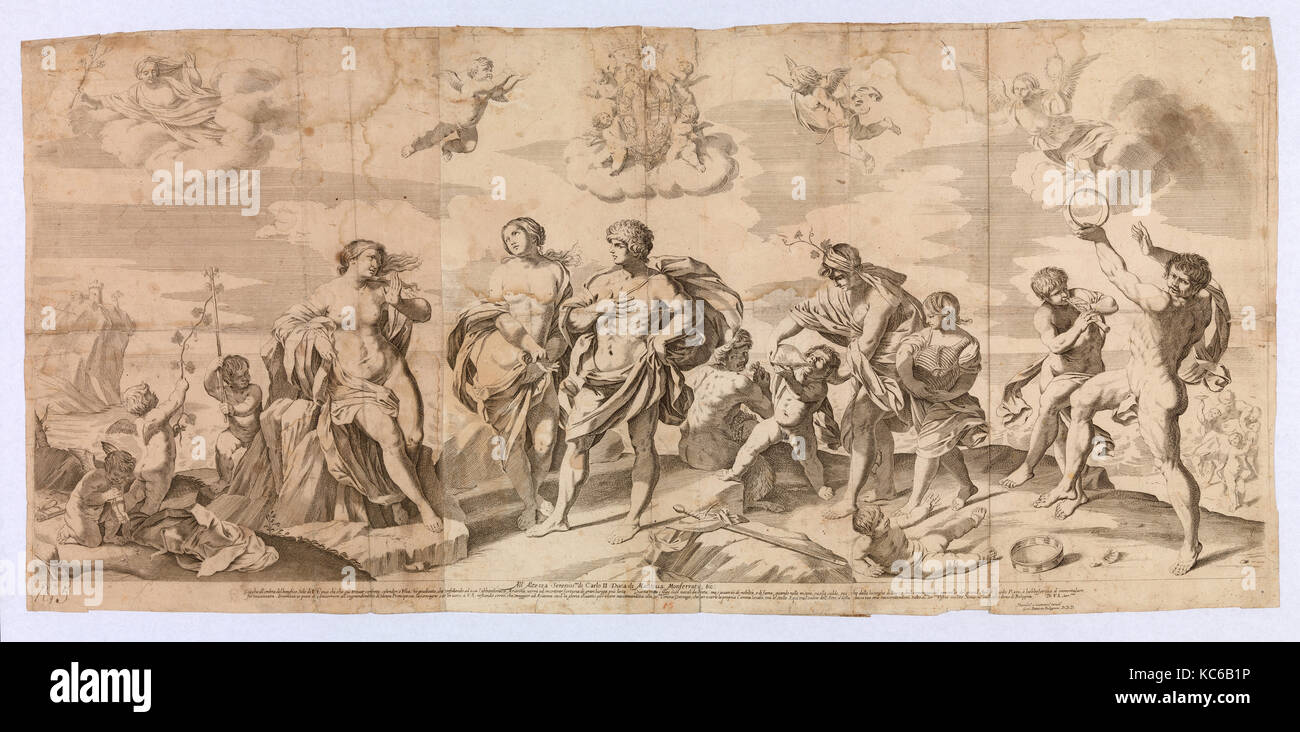 Drawings and Prints, Print, Bacchus with his companions discovering ...