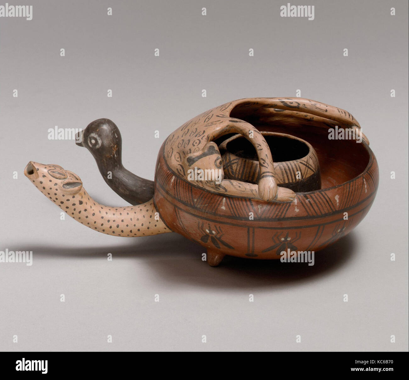 Double Bowl, 15th–early 16th century, Peru, Inca, Ceramic, H. 3 11/16 x ...