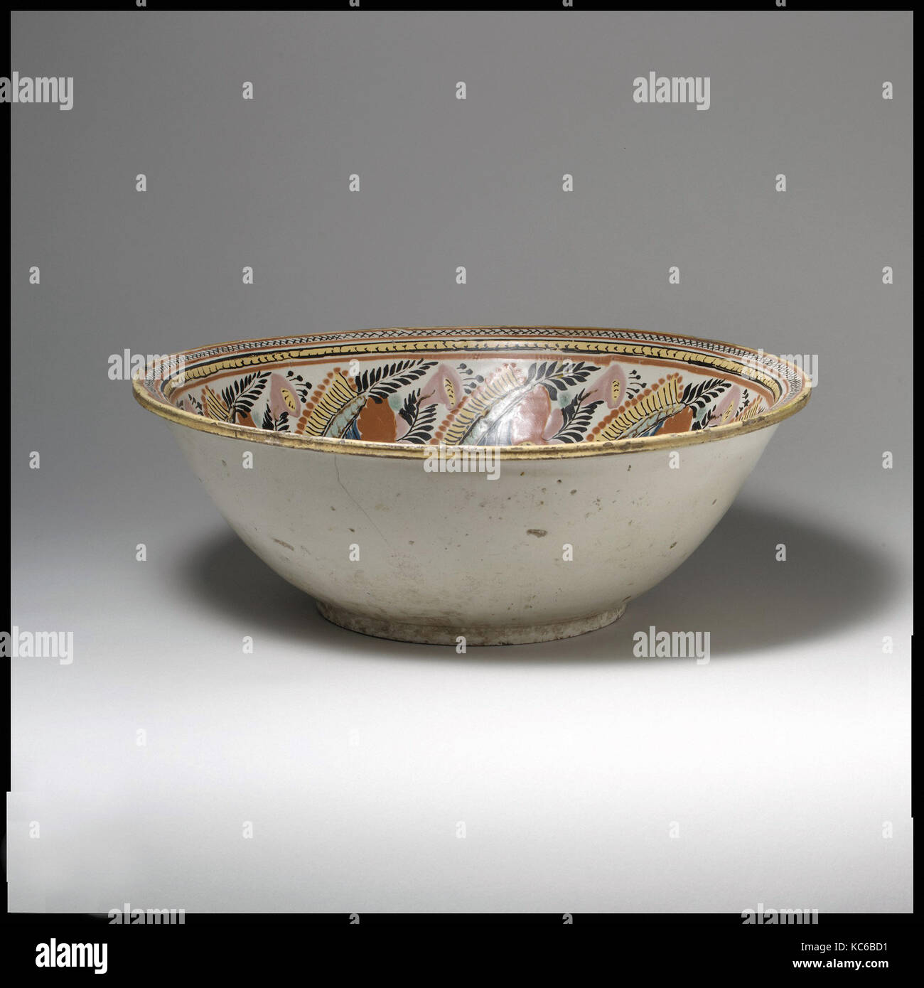 Bowl, ca. 1840, Made in Mexico, Mexican, Tin-glazed earthenware, Diam ...