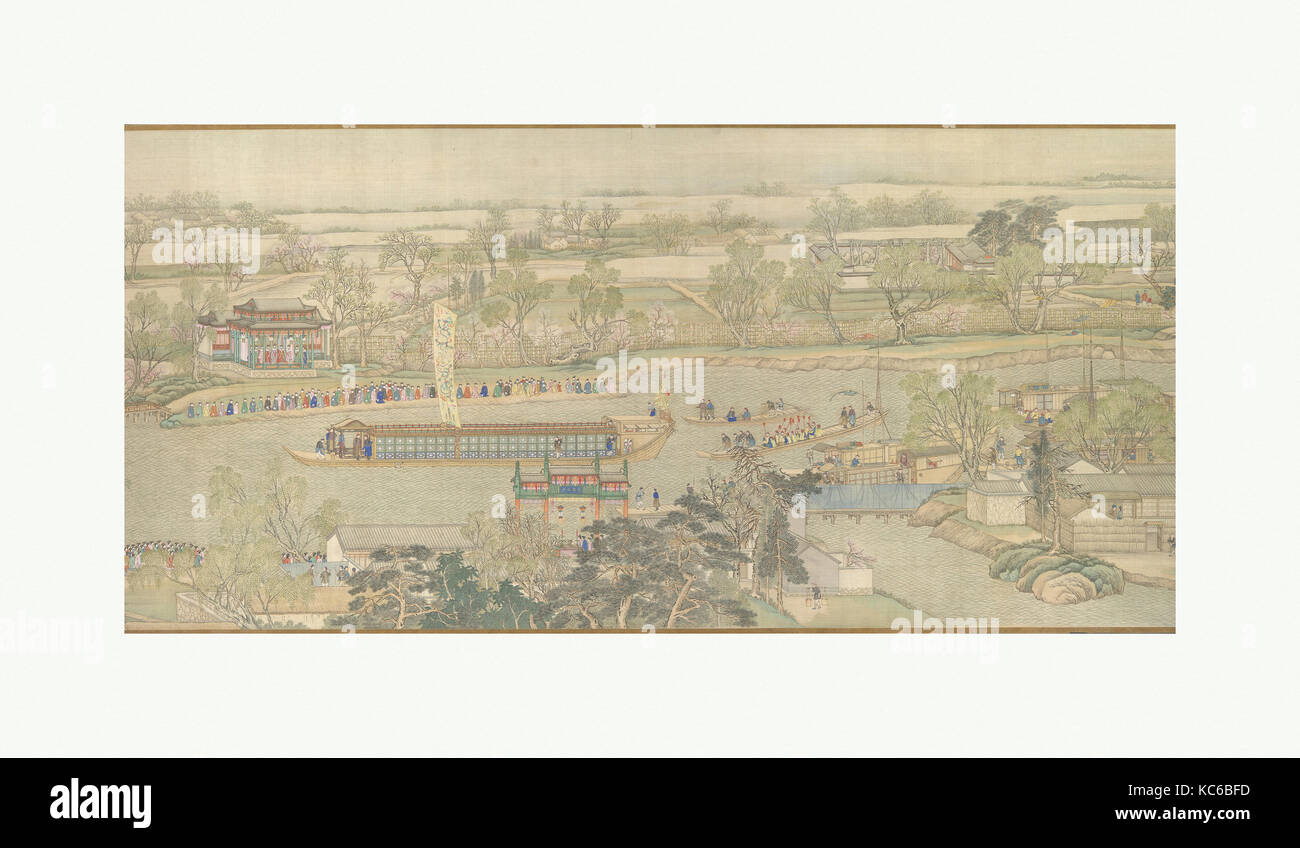 The Qianlong Emperor's Southern Inspection Tour, Scroll Six: Entering ...