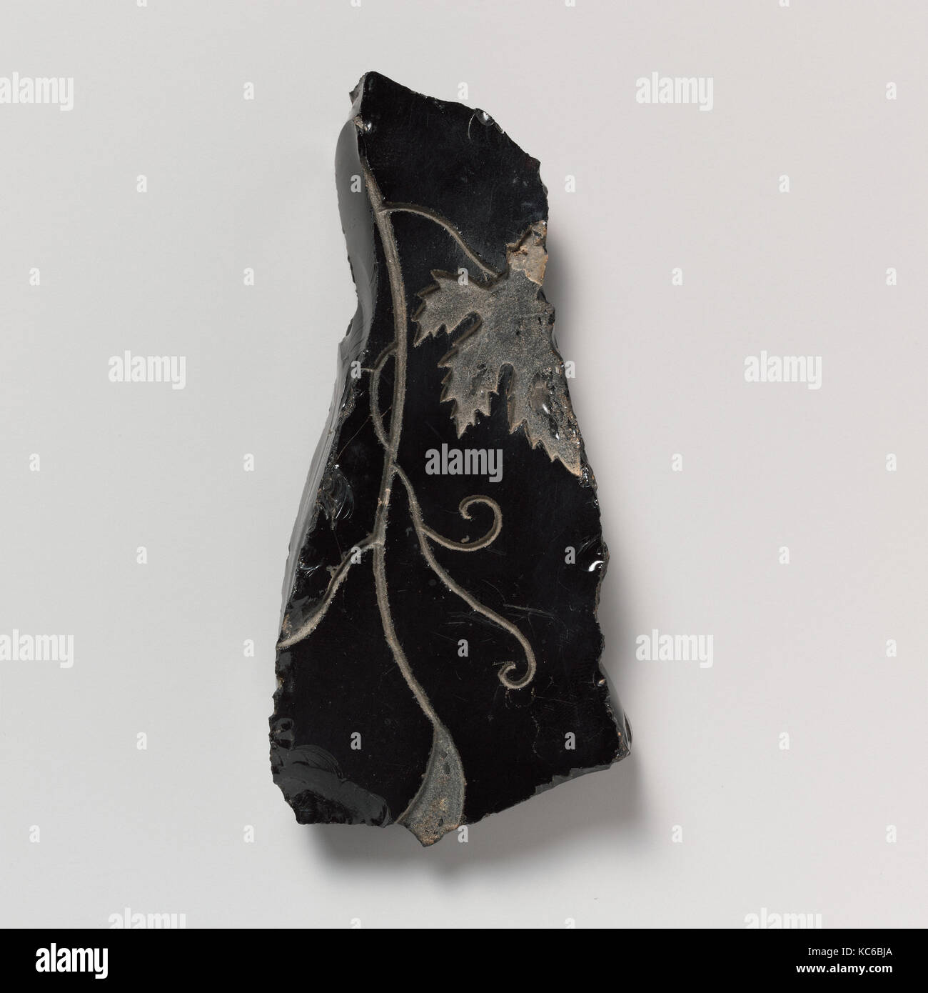 Obsidian revetment slab fragment, Early Imperial, 1st century A.D ...