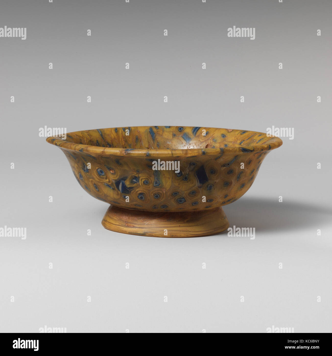 Glass mosaic bowl, Hellenistic or Early Imperial, 2nd–1st century B.C ...