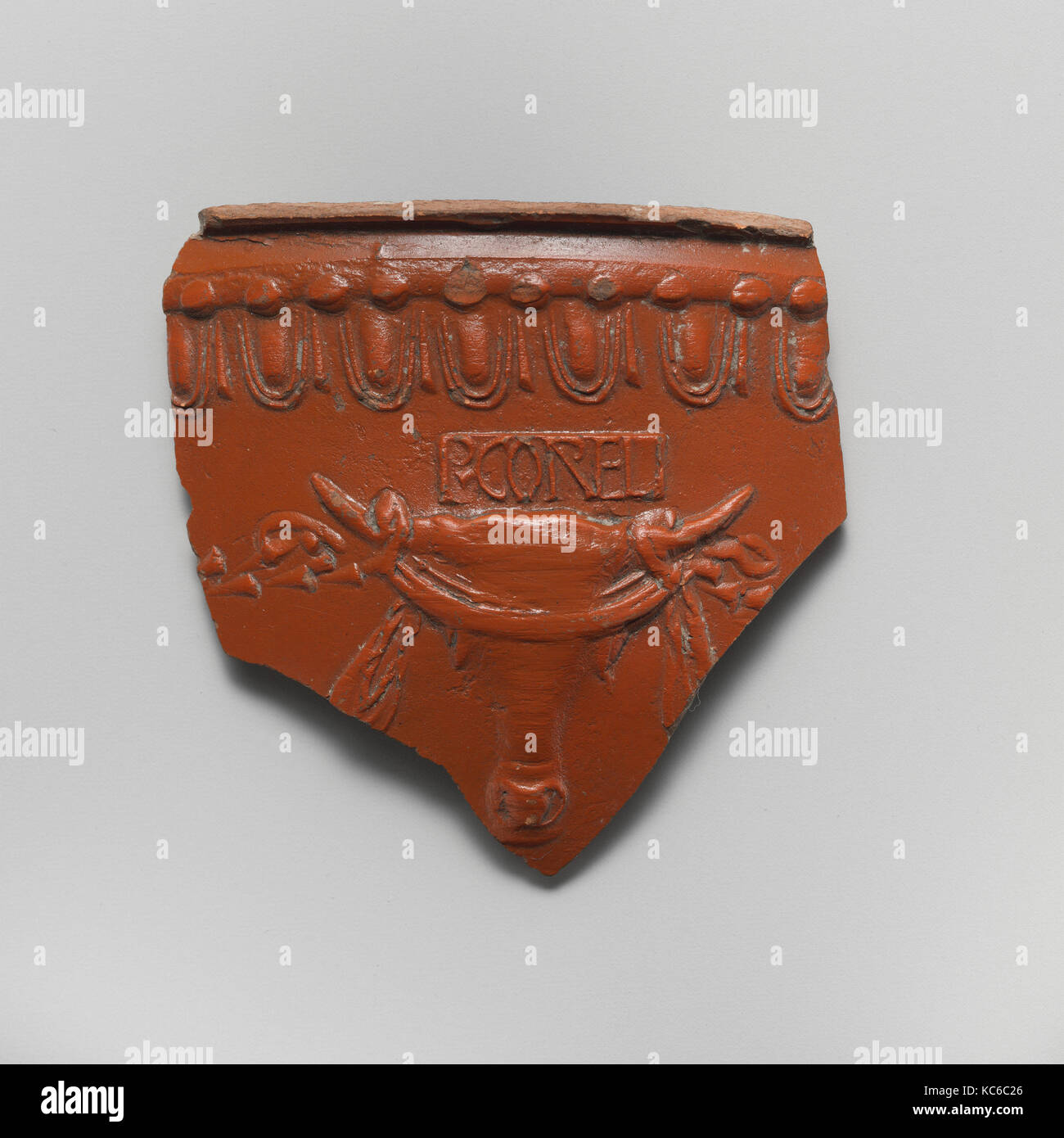 Terracotta vase fragment, Early Imperial, Julio-Claudian, ca. 5 B.C.–A ...