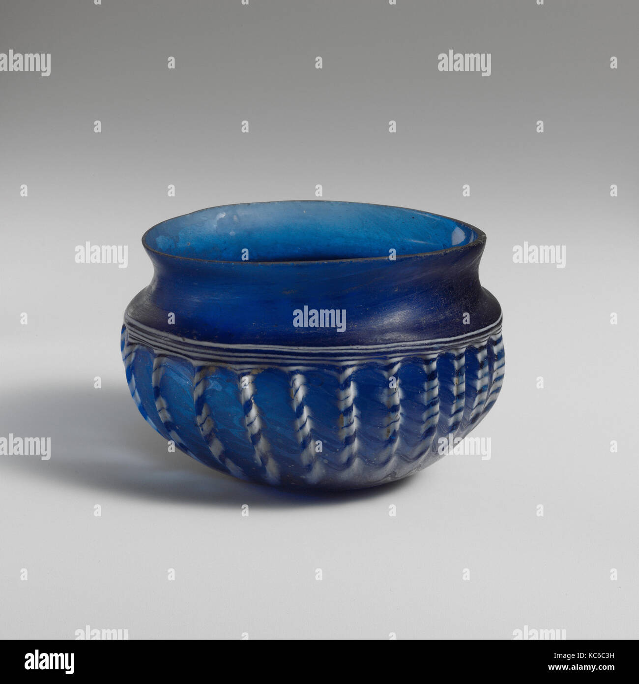 Glass ribbed bowl, Early Imperial, mid-1st century A.D., Roman, Glass ...