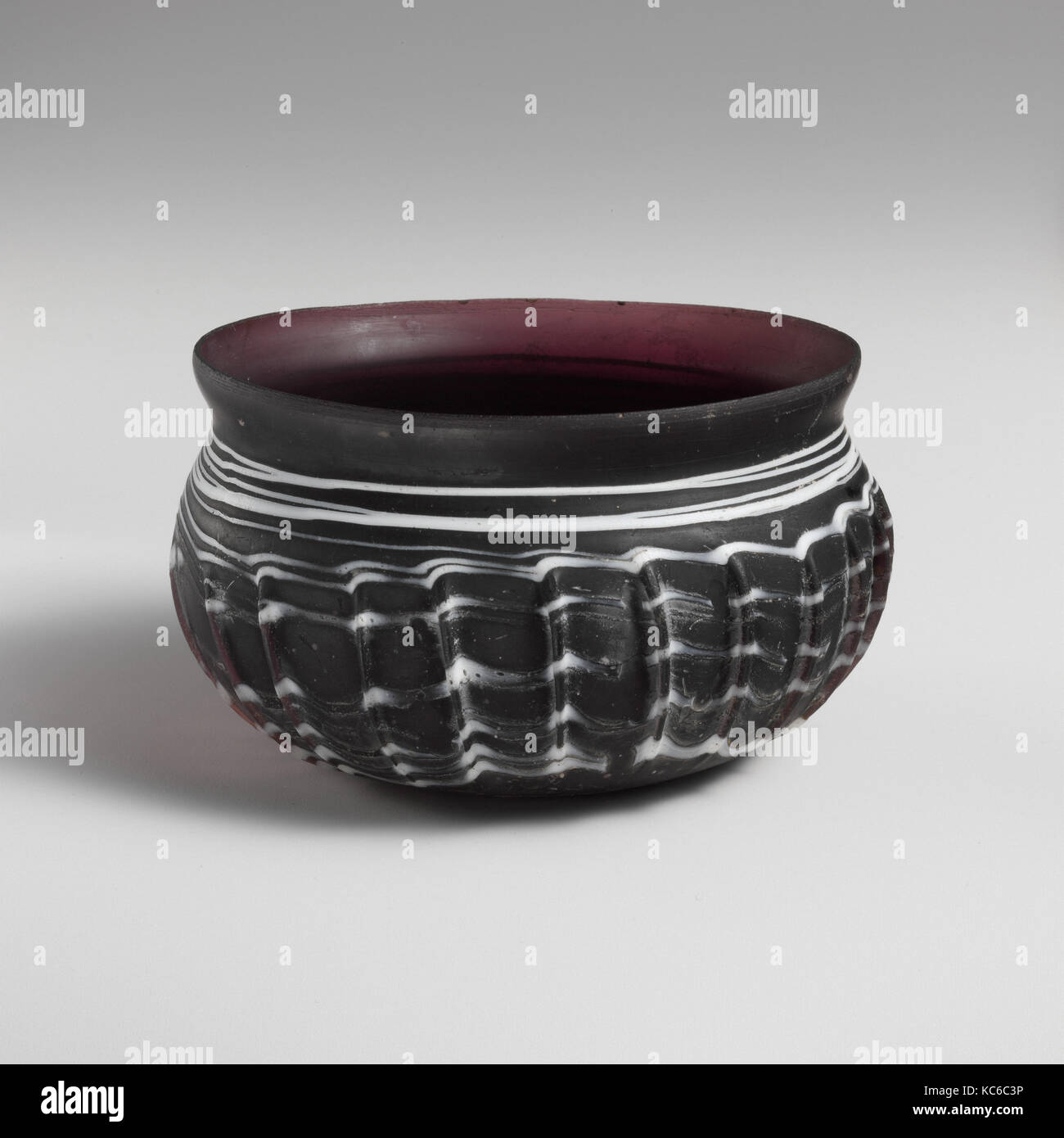 Glass ribbed bowl, Early Imperial, mid-1st century A.D., Roman, Glass ...