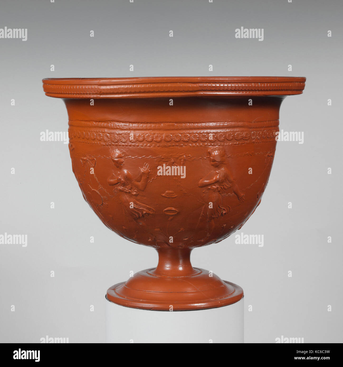 Terracotta bowl, Early Imperial, Augustan, ca. 10 B.C.–A.D. 10, Roman ...