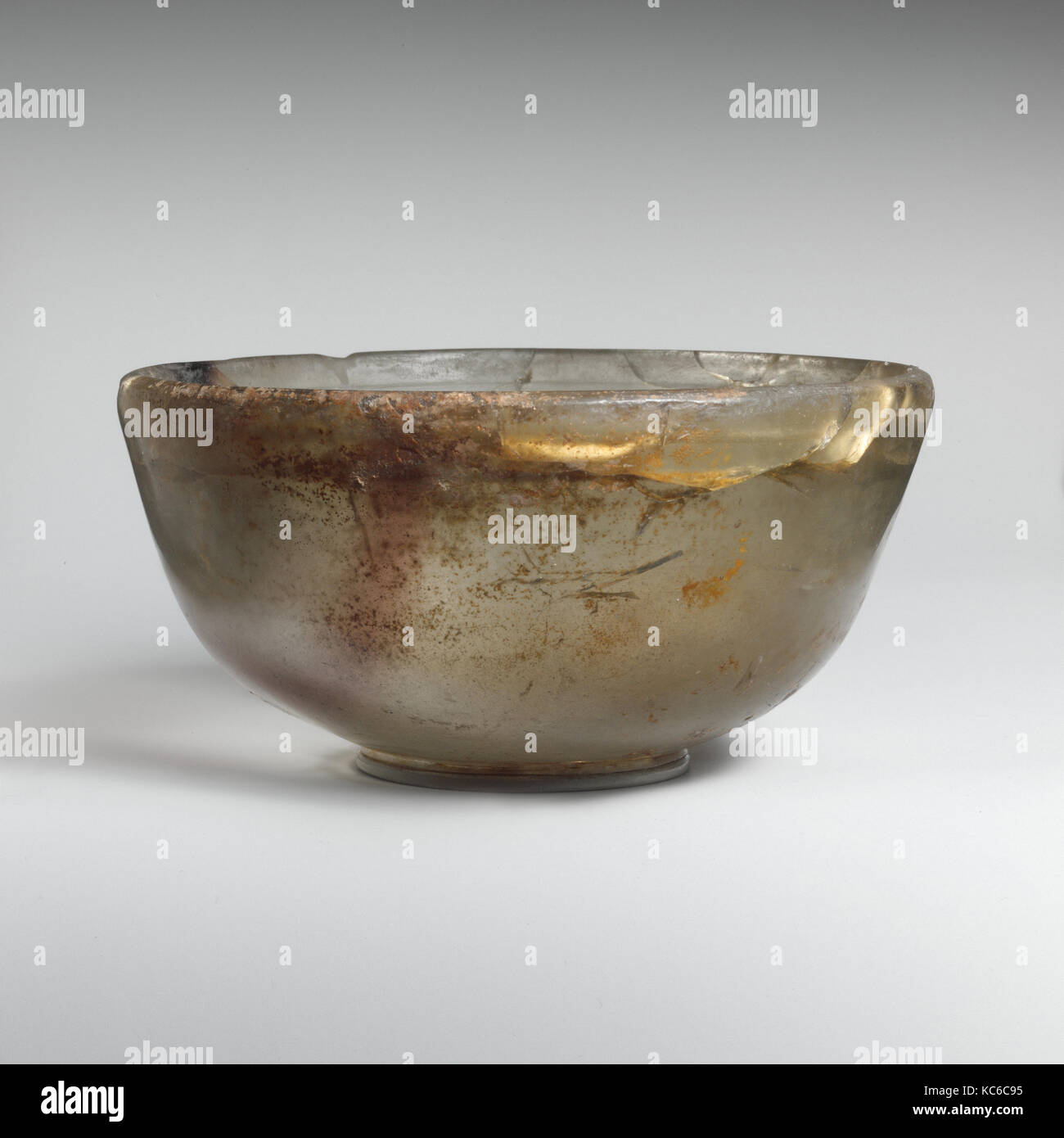 Glass bowl, Late Hellenistic, mid-2nd–early 1st century B.C., Greek ...