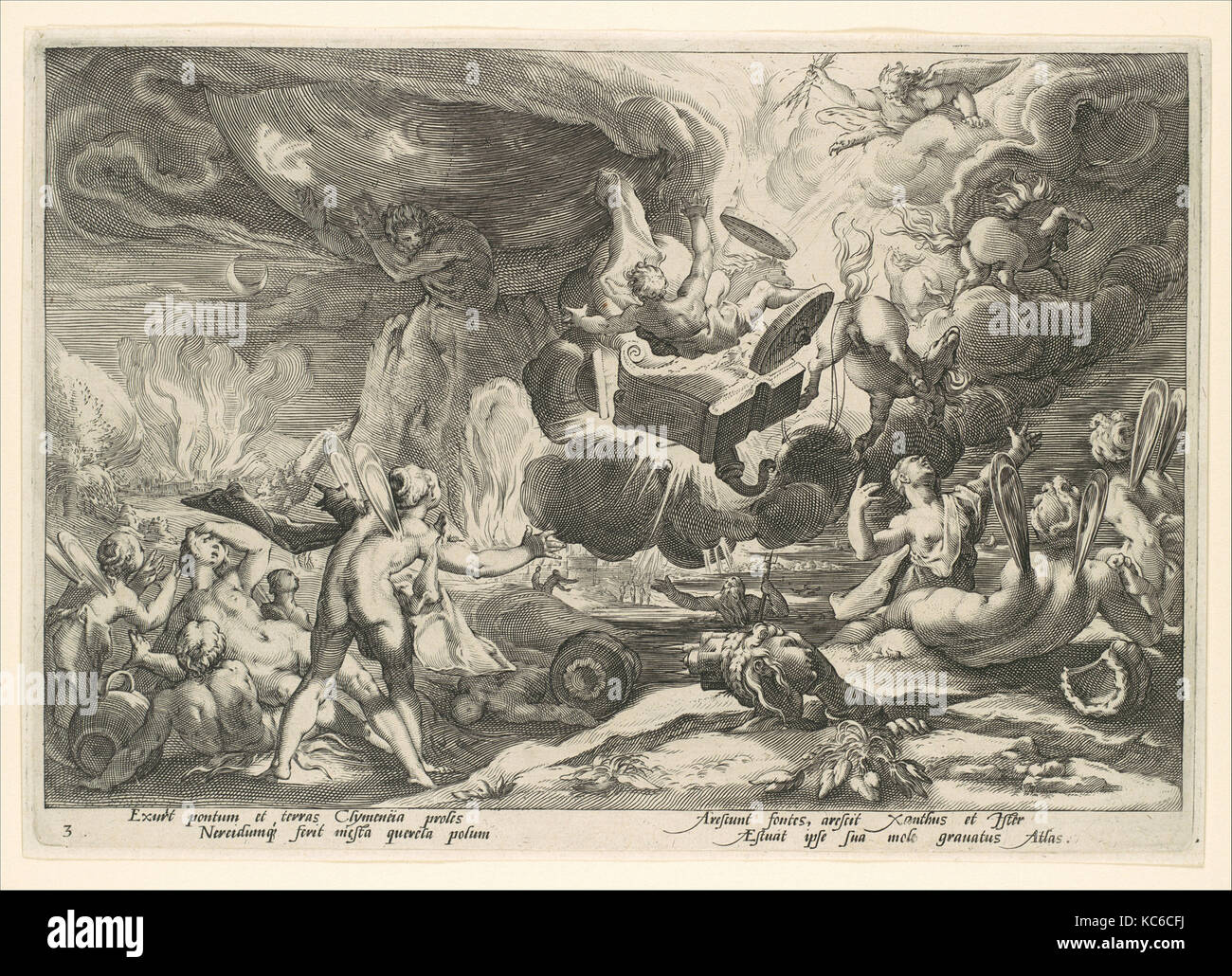 The Fall of Phaeton, from the series Ovid's Metamorphoses, Anonymous ...