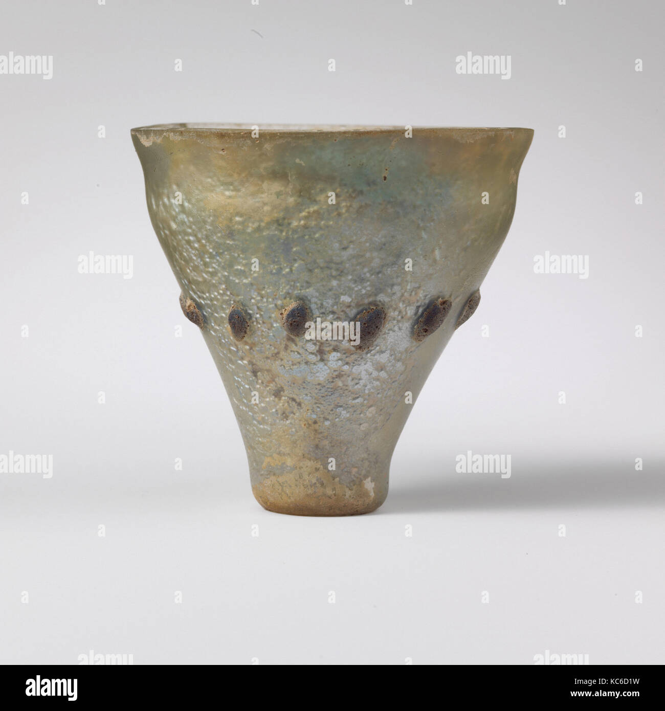 Glass beaker or lamp, Late Imperial, 4th century A.D., Roman, Syrian ...