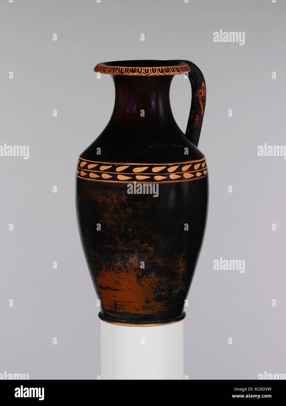 Terracotta oinochoe: olpe (jug), Classical, ca. 460–440 B.C., Greek ...