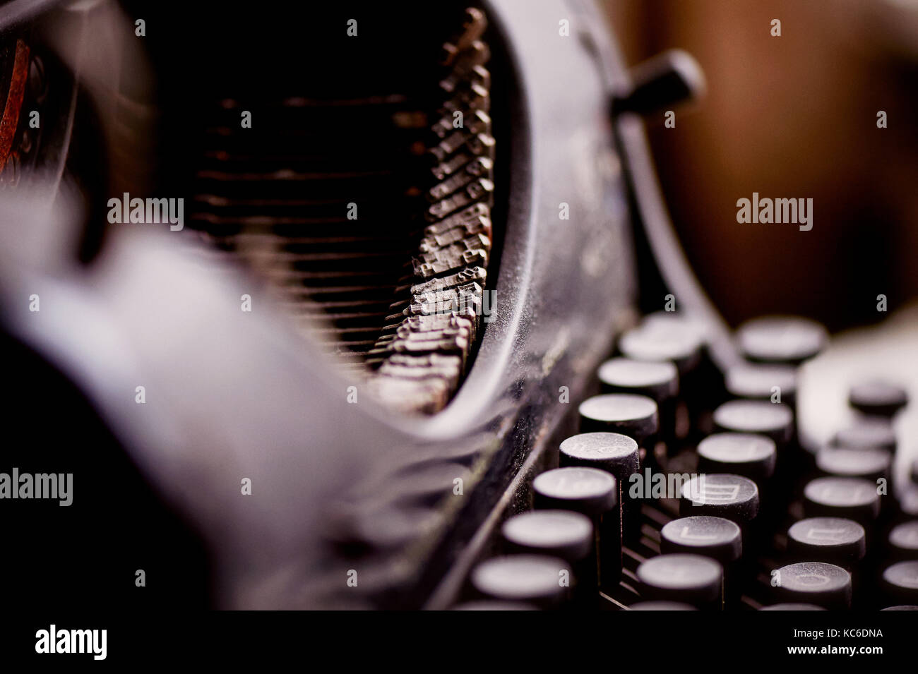 Details of old typewriter in rust and dust.Retro Stock Photo - Alamy