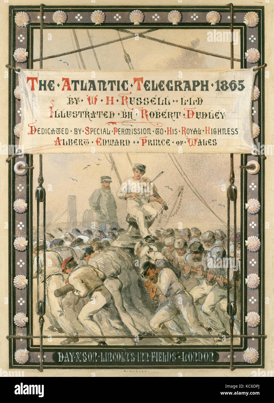 The Atlantic Telegraph, 1866, Illustrations: color lithography, 16 15/ ...