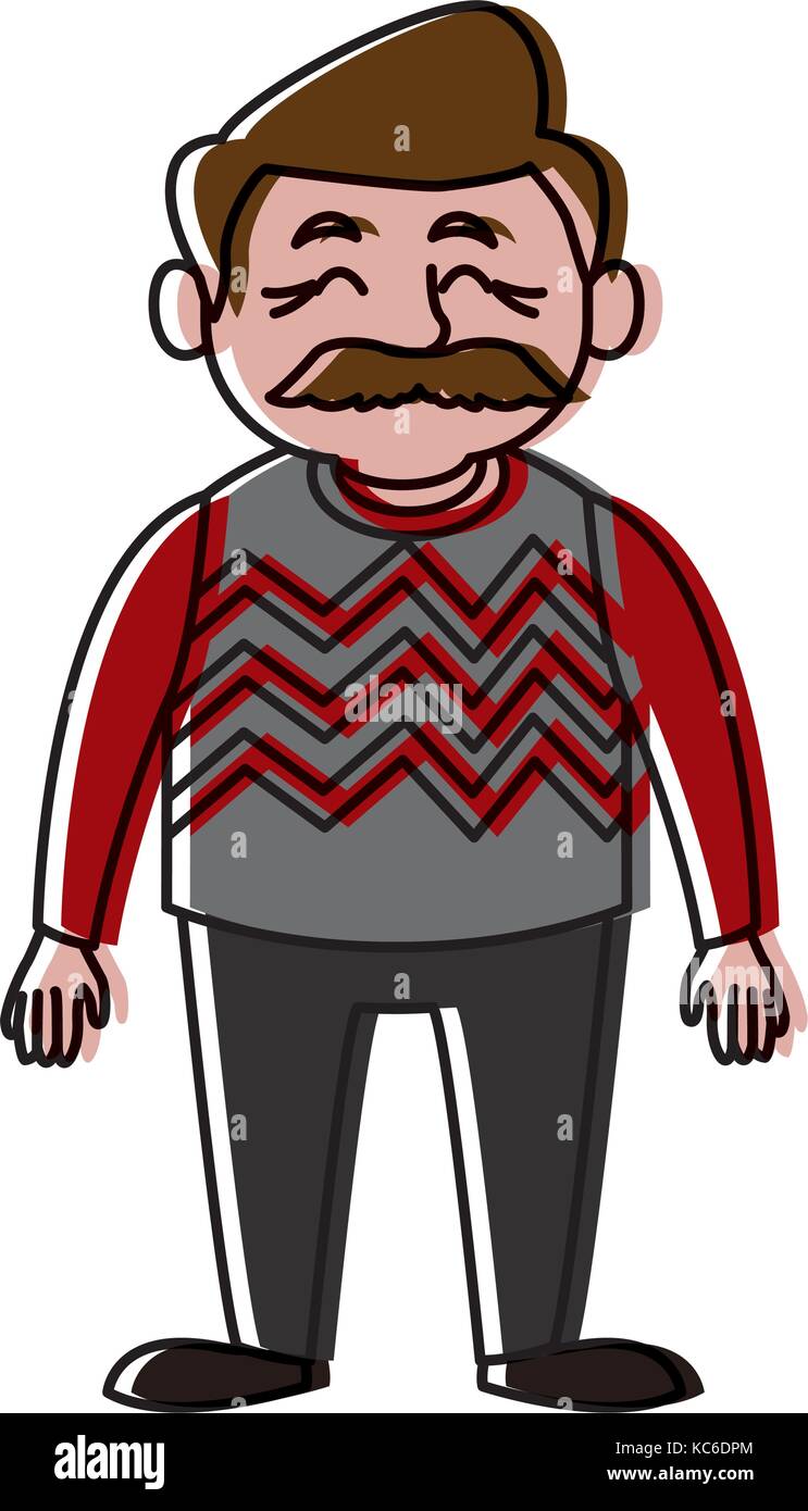 Cute grandfather cartoon Stock Vector Image & Art - Alamy