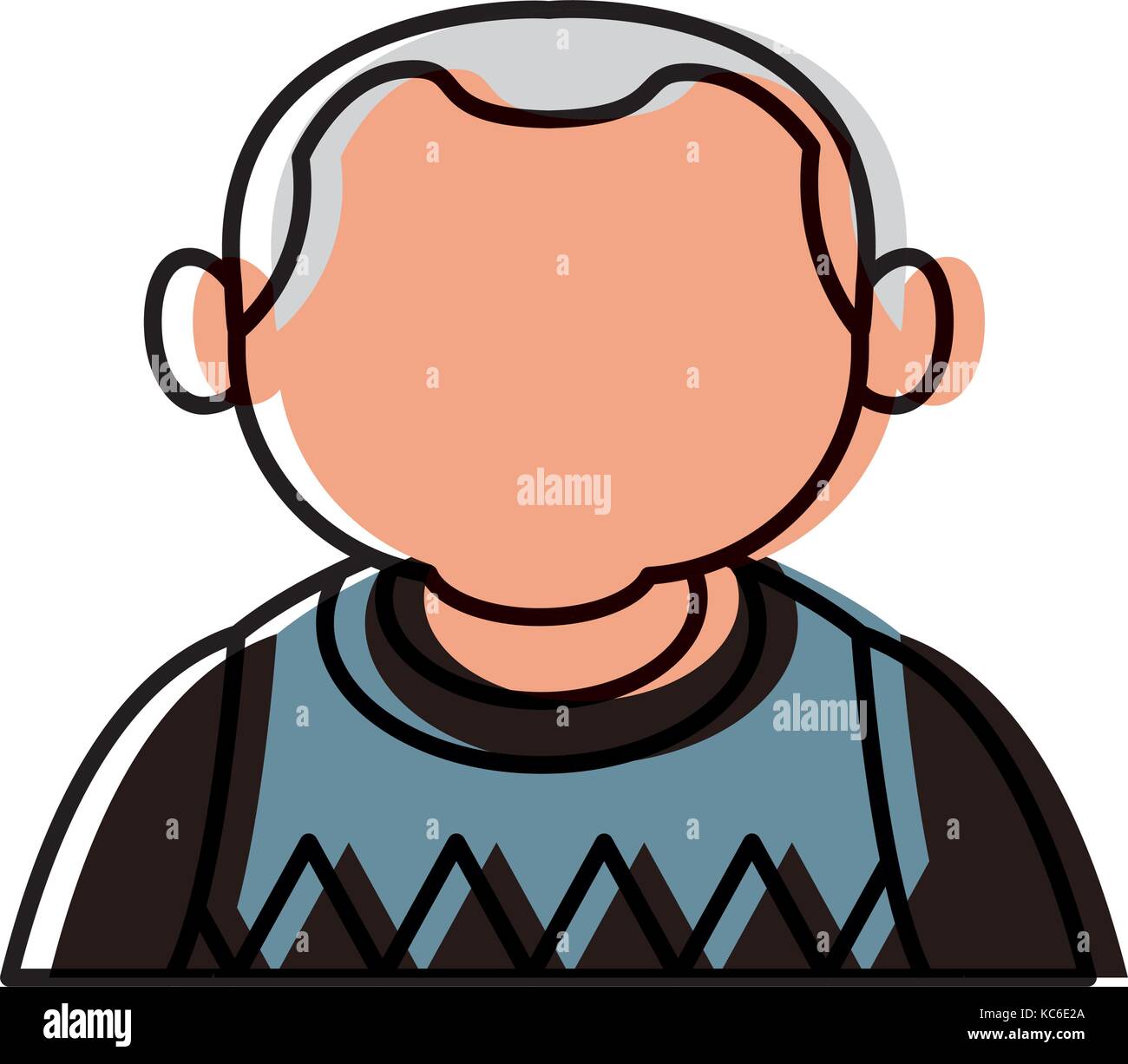Cute grandfather cartoon Stock Vector Image & Art - Alamy