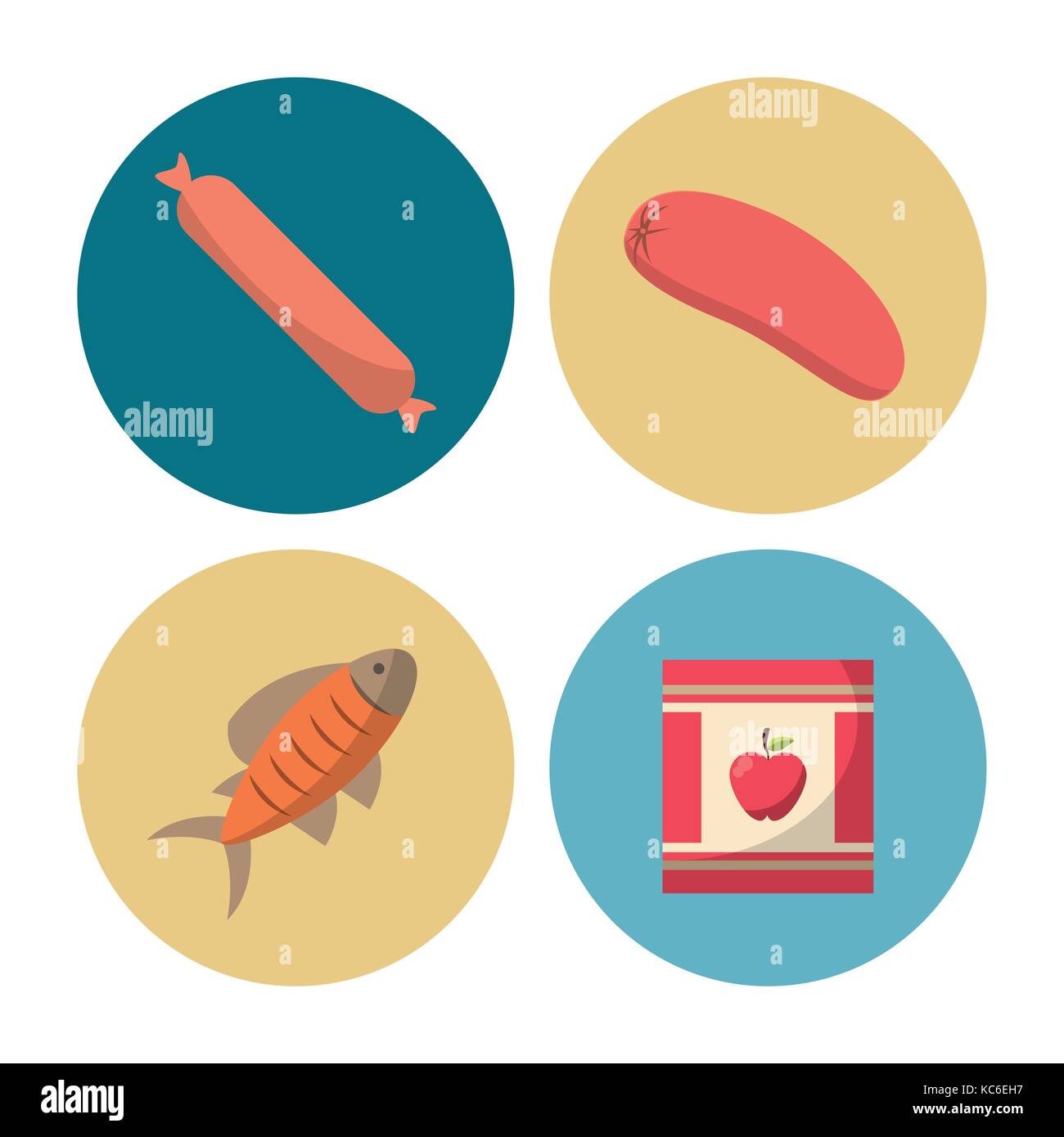 Delicious food icons Stock Vector Image & Art - Alamy