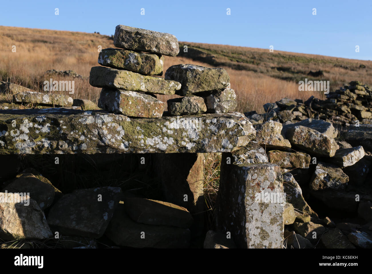 Hempshaw's farms, Anglezarke Moor, West Pennine Moors, Lancashire Stock ...