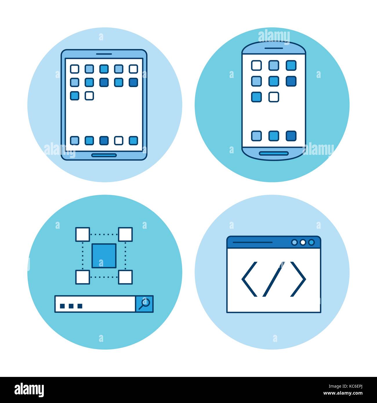 Programming smartphone apps Stock Vector Image & Art - Alamy