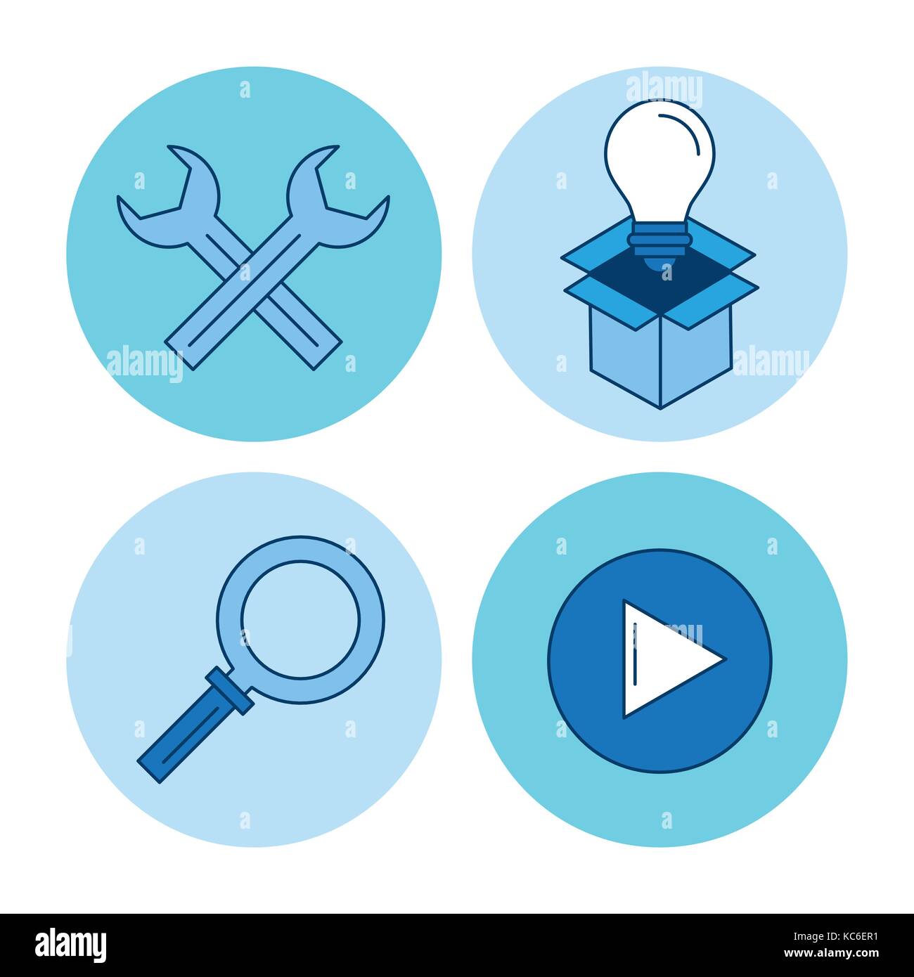 Creative symbol icons Stock Vector Image & Art - Alamy