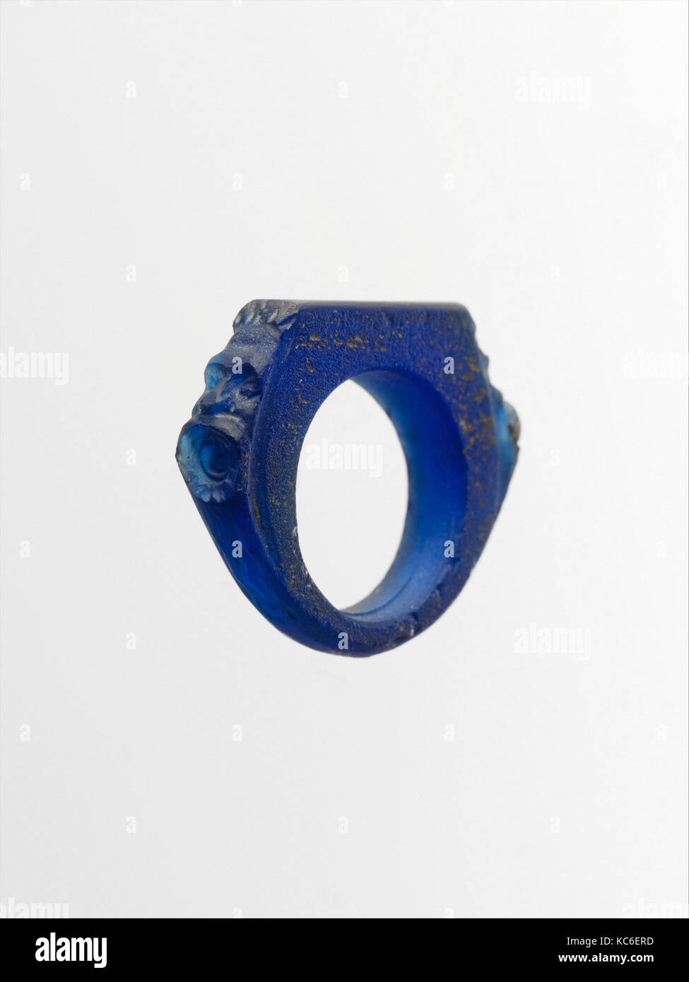 Glass finger ring, Late Imperial, ca. 3rd century A.D., Roman, Glass ...