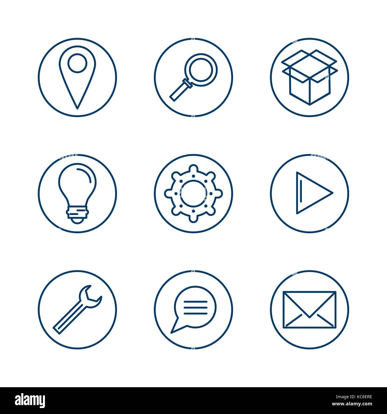Creative symbol icons Stock Vector Image & Art - Alamy